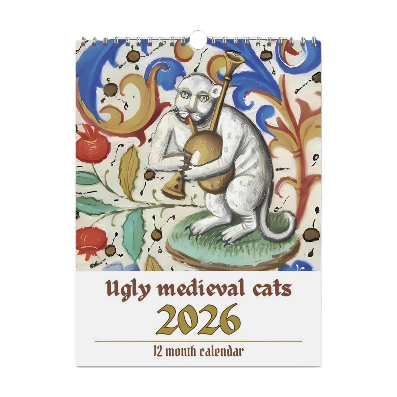 Easy To Read Dates Creative Cartoon Illustrations Calendar 2026 Art ...