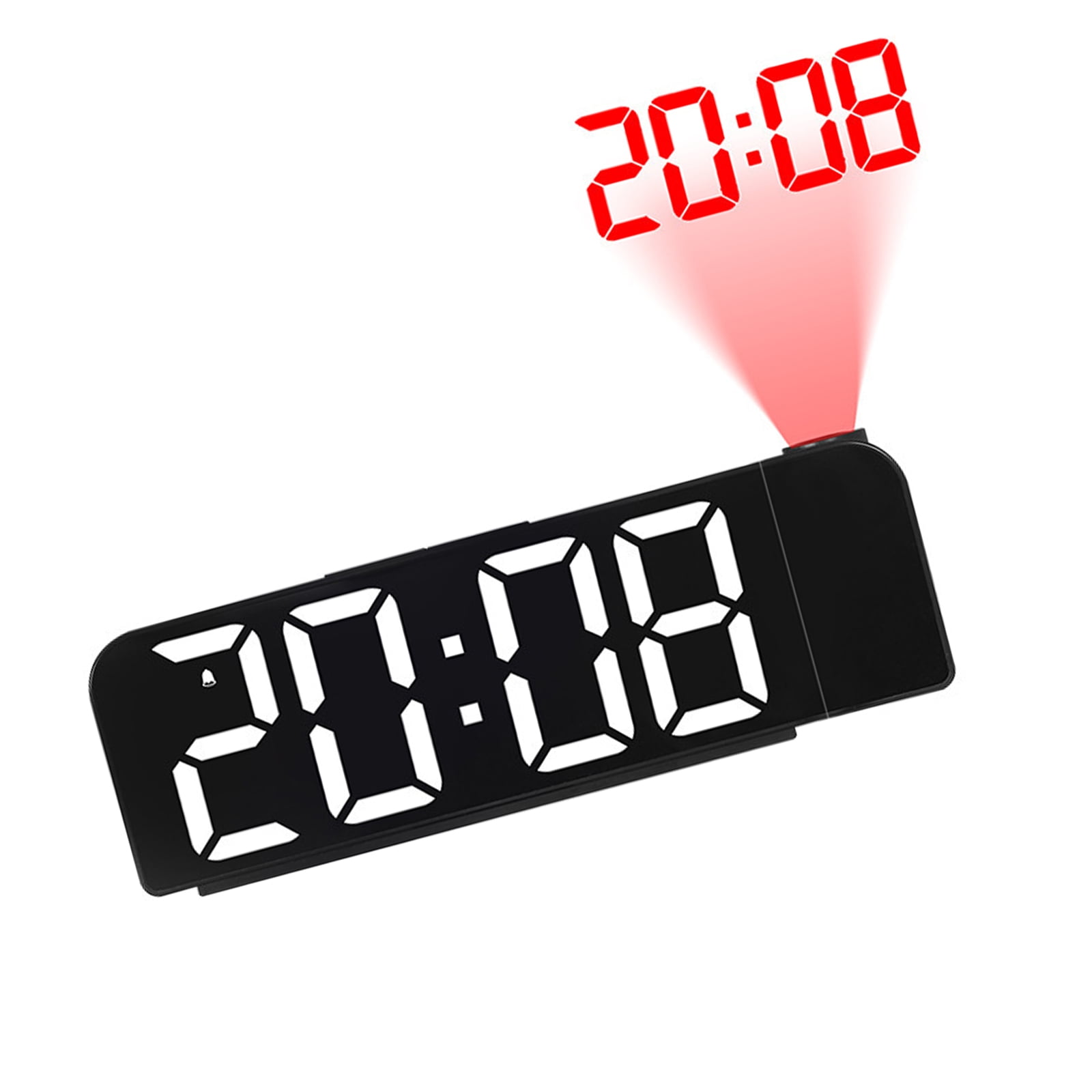 Easy To Read Loud Alarm Clock Featuring 180 Degree Rotatable Projector ...