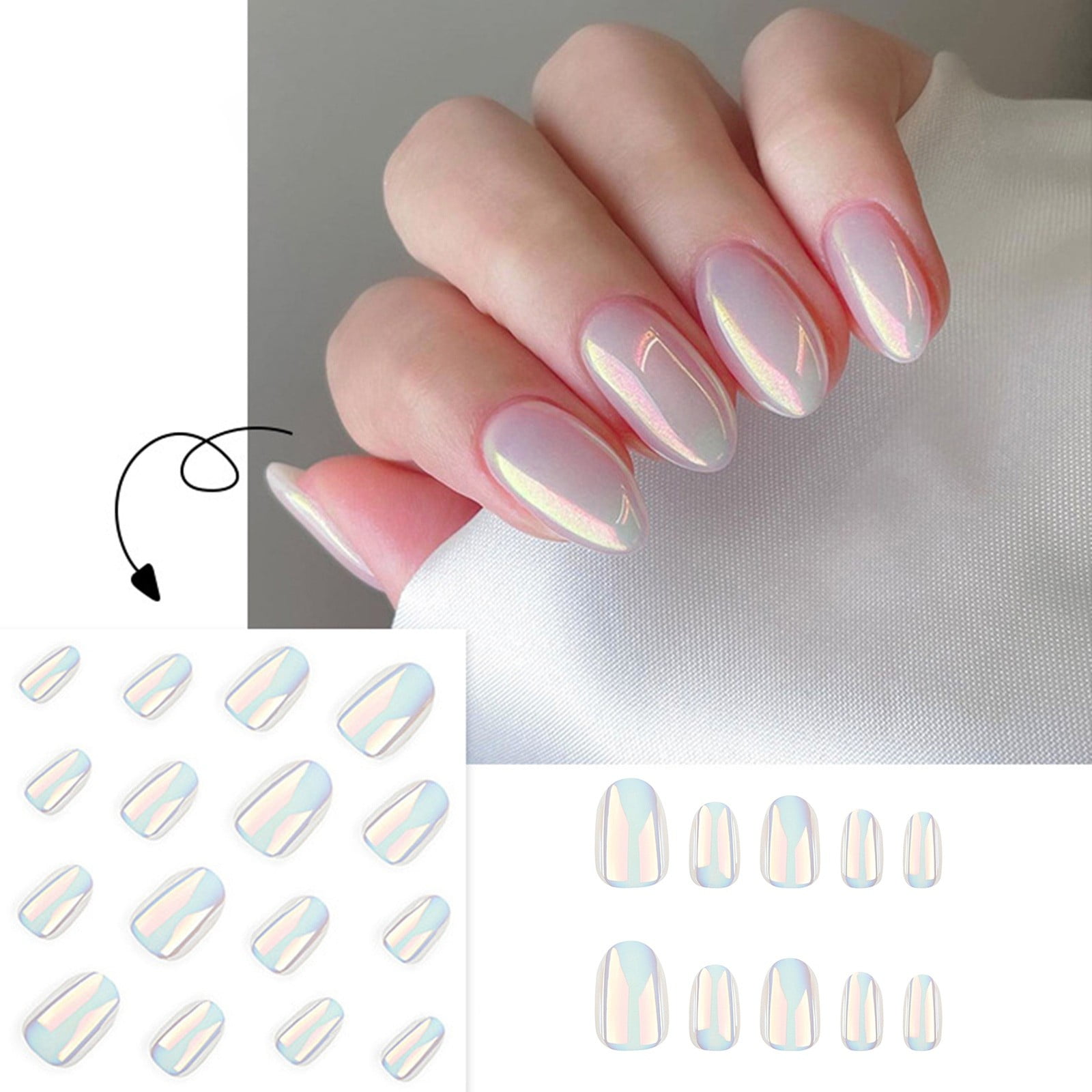 Easy To Use Coated White Solid Color Manicure Nails Border Wearable ...