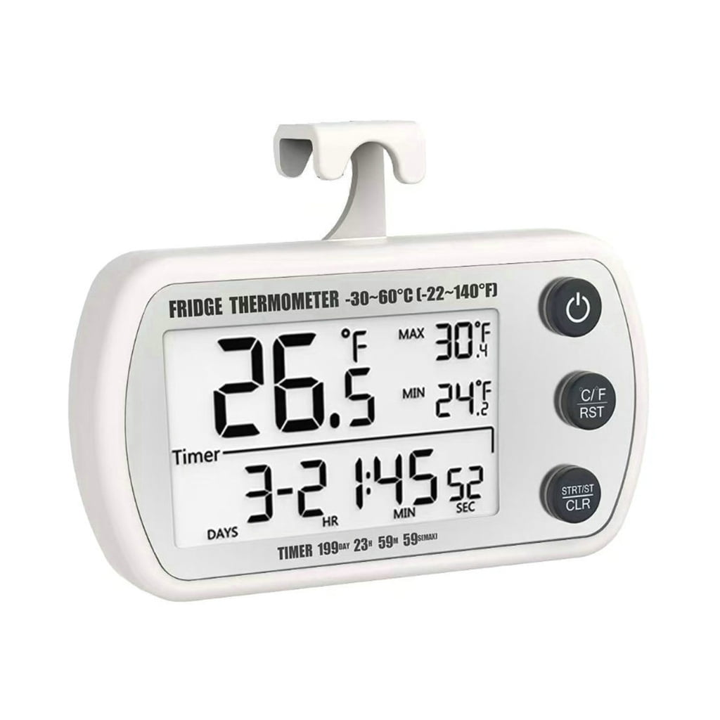 Easy To Use Fridge Temperature Monitor with Large Display Plastic ...