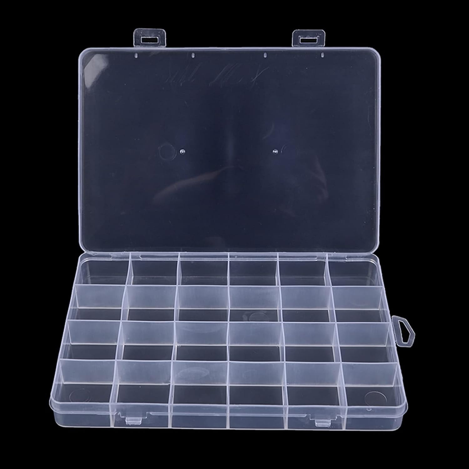 Easy-To-Use Jewelry Storage Box 24 Compartments Plastic Box Case ...