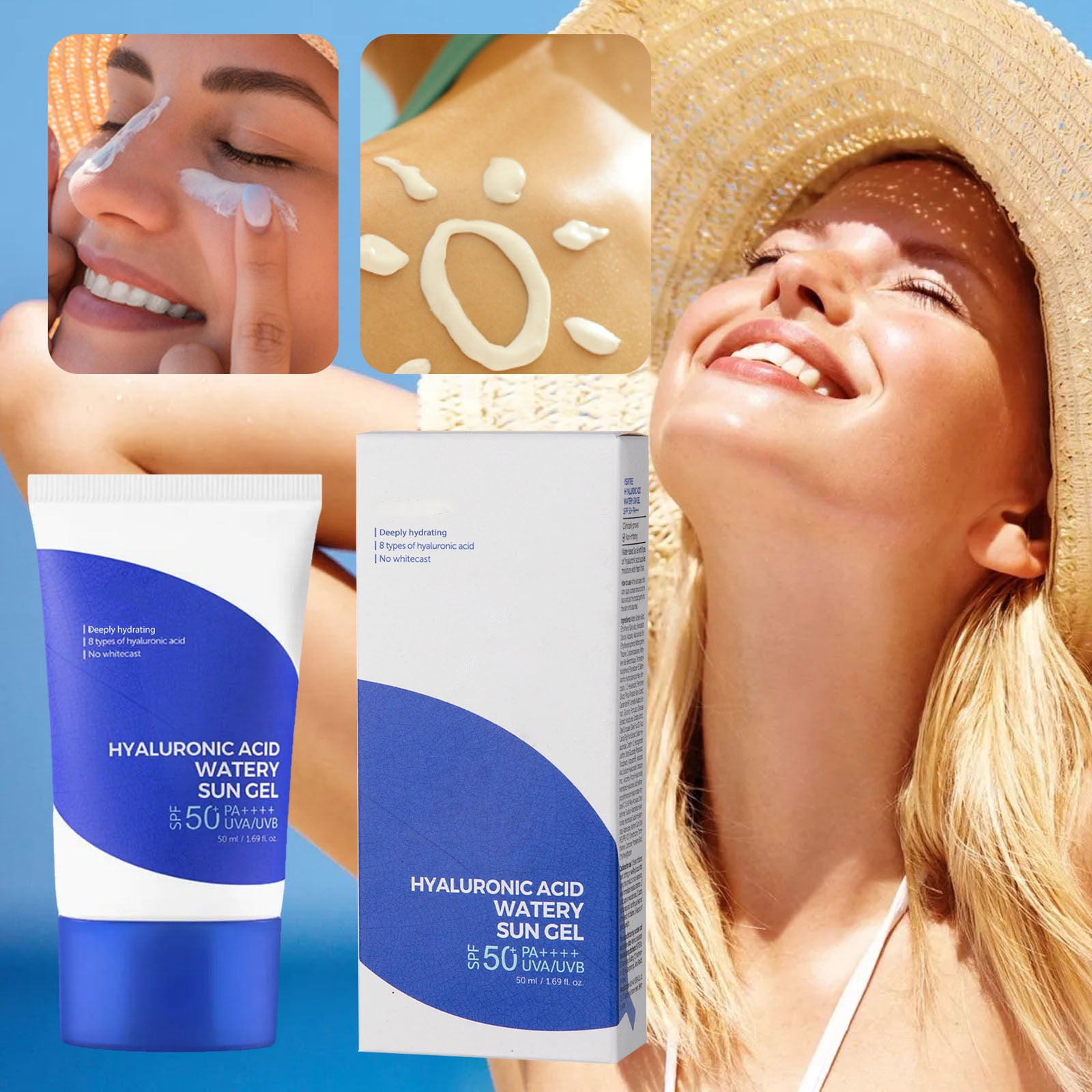 Easy To Use Moisturizing And Non Greasy Sunscreen Gel With For Outdoor ...