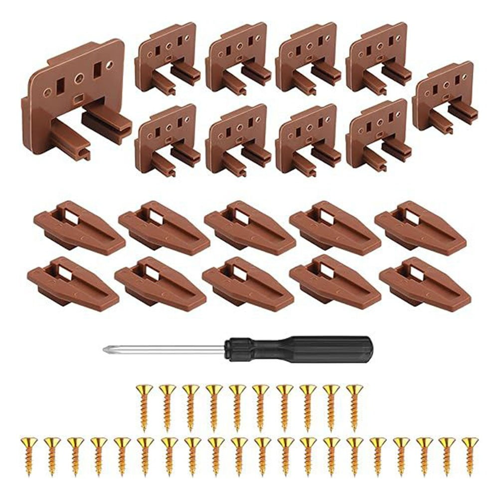 Easy To Use Mounting Drawer Slides For Dresser Pack Of 10 Screws ...