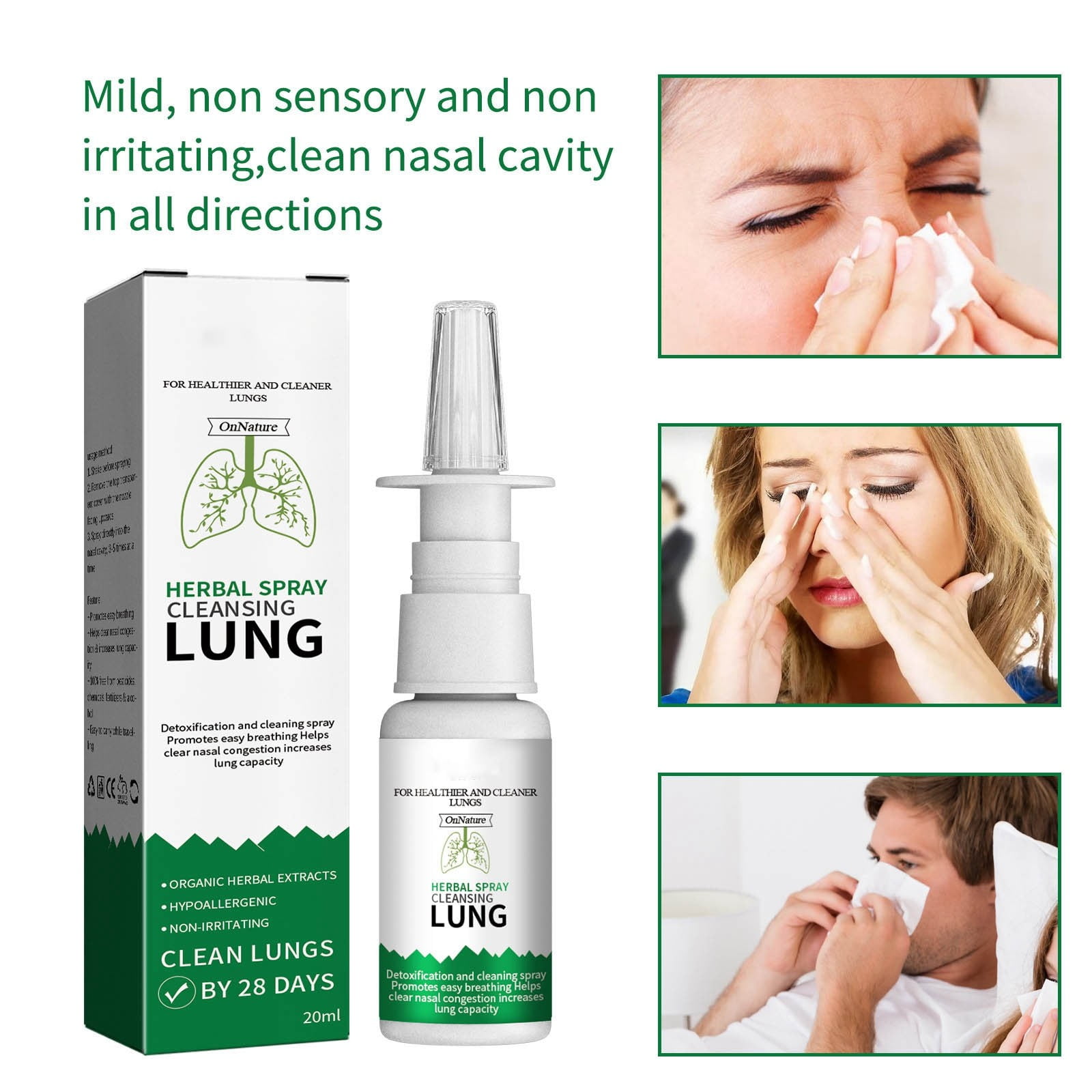 Easy To Use Nasal Spray – Nasal Congestion Nose And Discomfort While ...