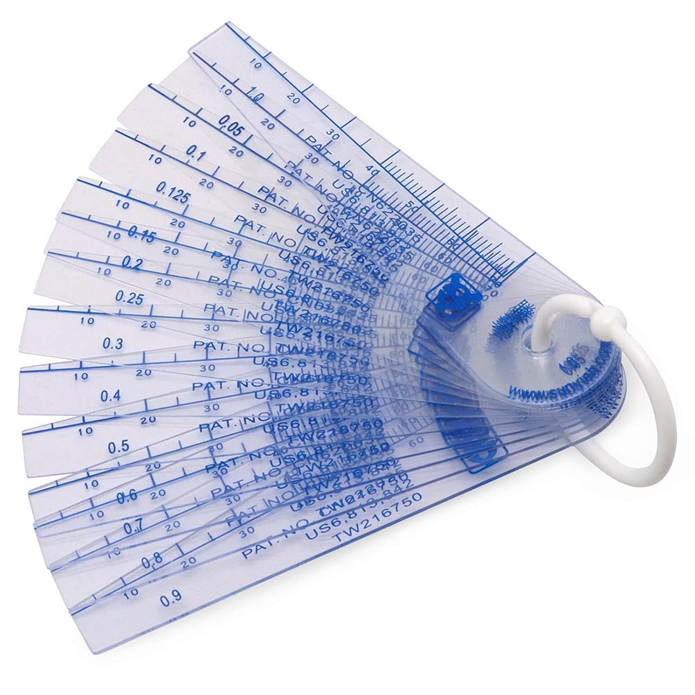 Easy To Use Plastic Feeler Gauge Tool With Precision Measurement Leaves ...