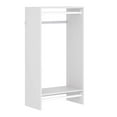 Easy Track 2-Shelf Double Hanging Closet Organizer System, White ...