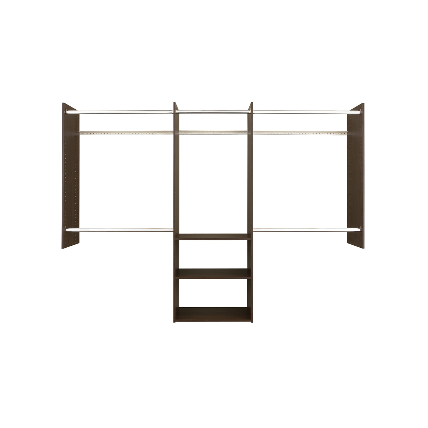 Easy Track Deluxe Closet Storage Starter Closet Organizer System ...