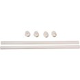 Easy Track - Stow Co Easy Track Closet Rod & Ends - Pack of 6 - Walmart.com