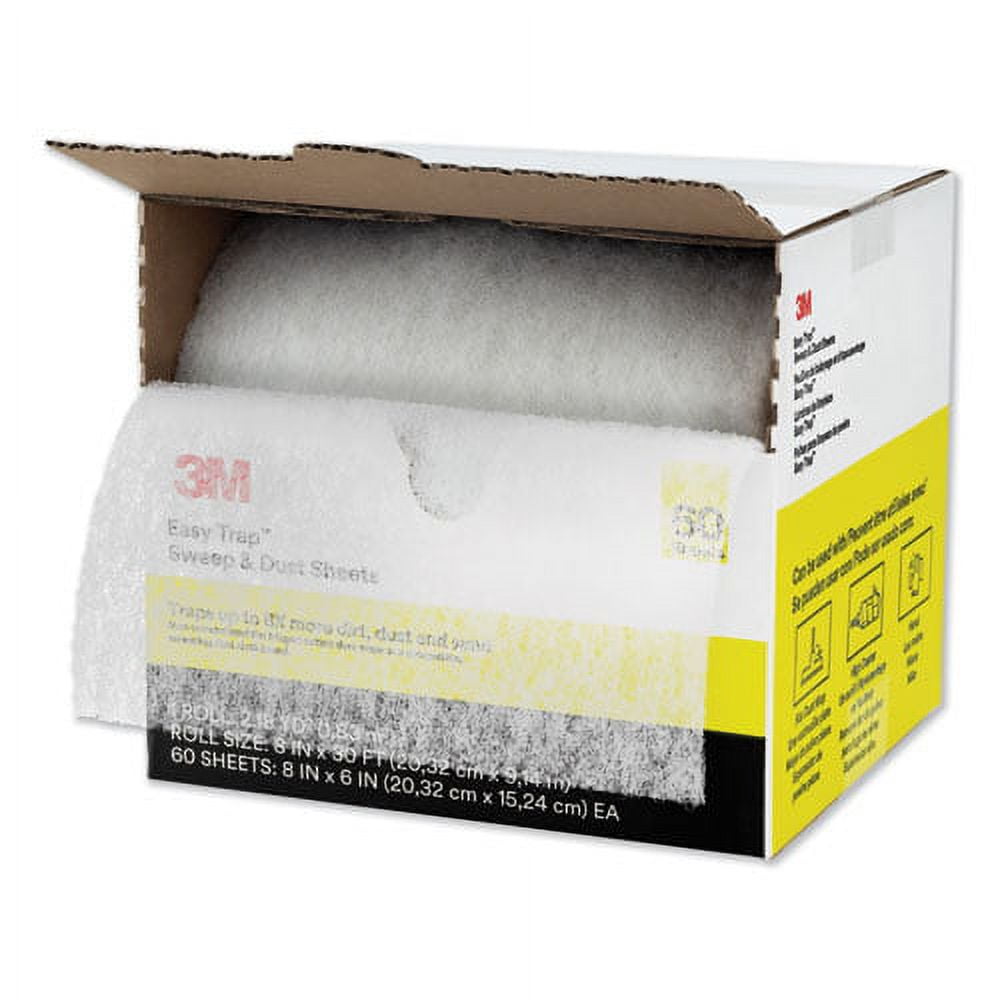 Easy Trap Duster, 8" X 30 Ft, White, 60 Sheet Roll | Bundle of 10 Boxes ...