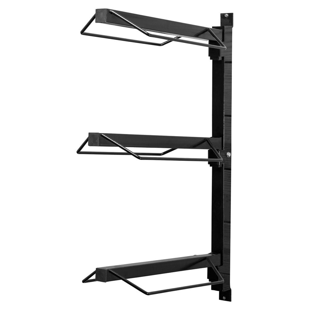 Easy-Up Mounted Saddle Racks | Storage Solution | Black | 3 Tier Saddle ...