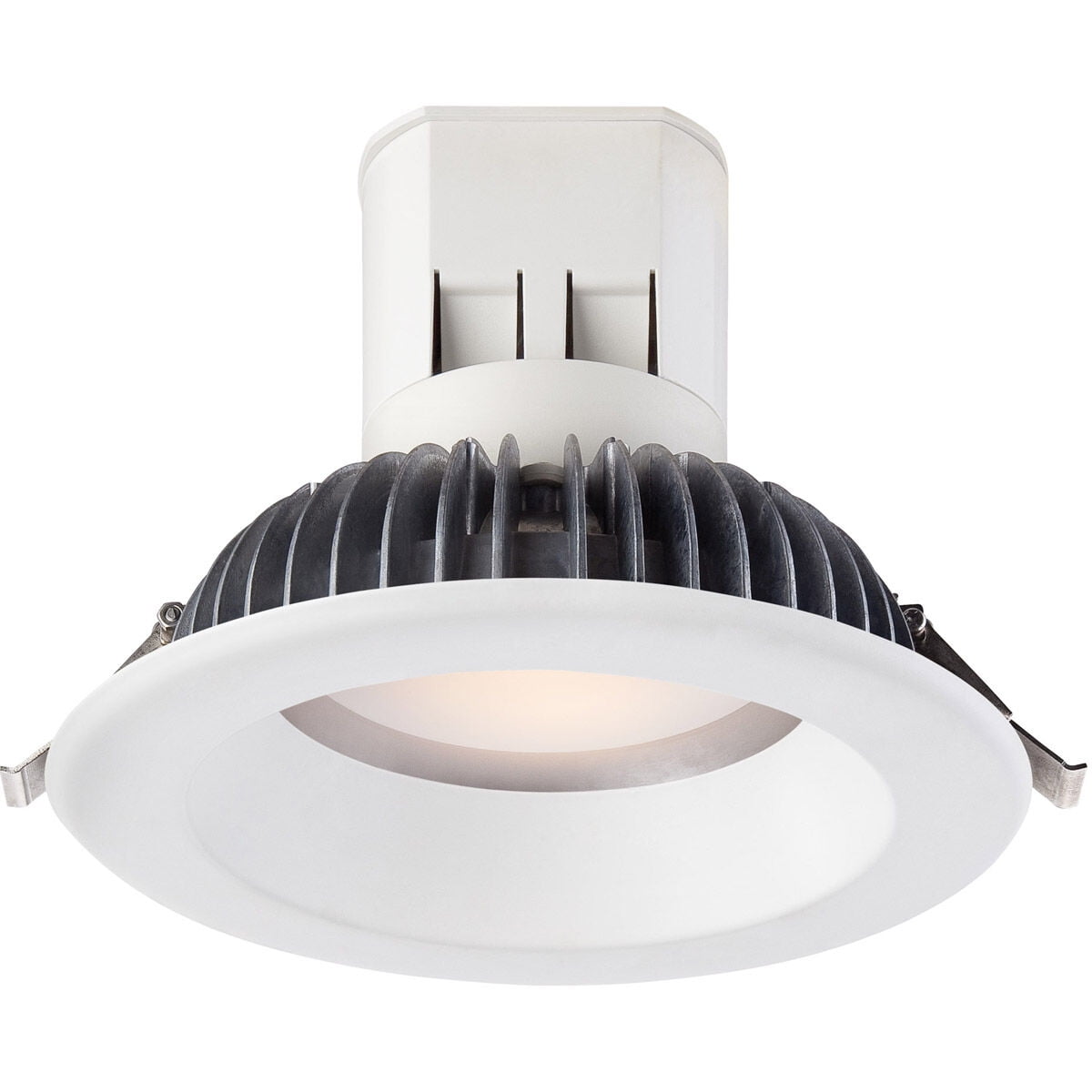 Easy Up with Magnetic Trim 6 in White Integrated LED Recessed Kit ...
