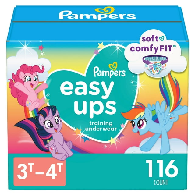 Easy Ups Girls' My Little Pony Disposable Training Underwear - 3T-4T ...