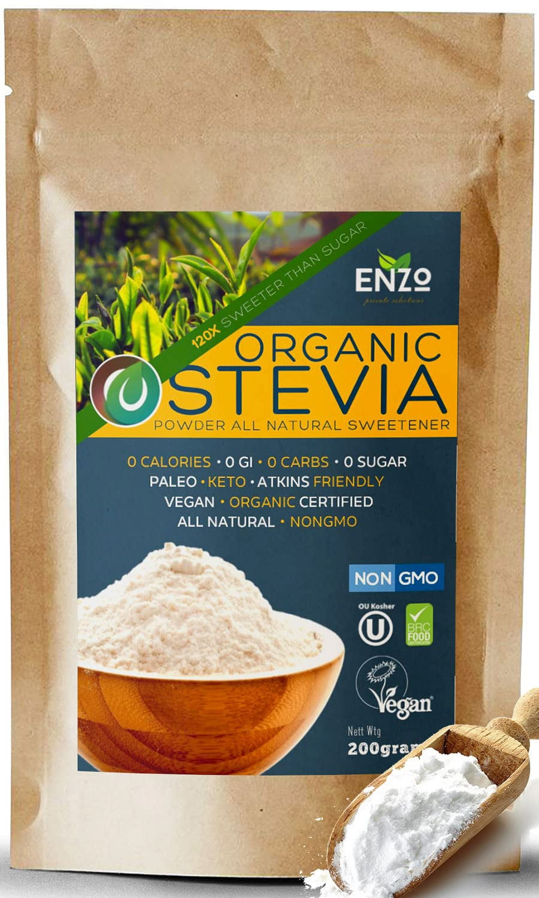 Easy Use Organic Stevia Powder 200G (7.05Oz / 1600 Servings) All ...