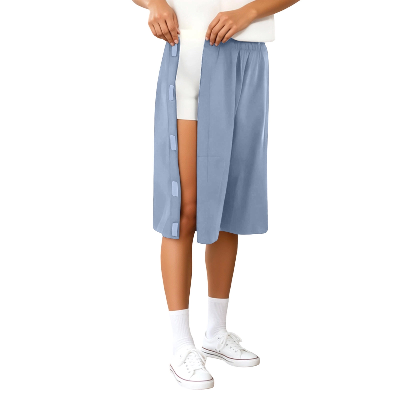 Easy Wear Casual Pull On Pants With Full Side Openings For Comfort And ...