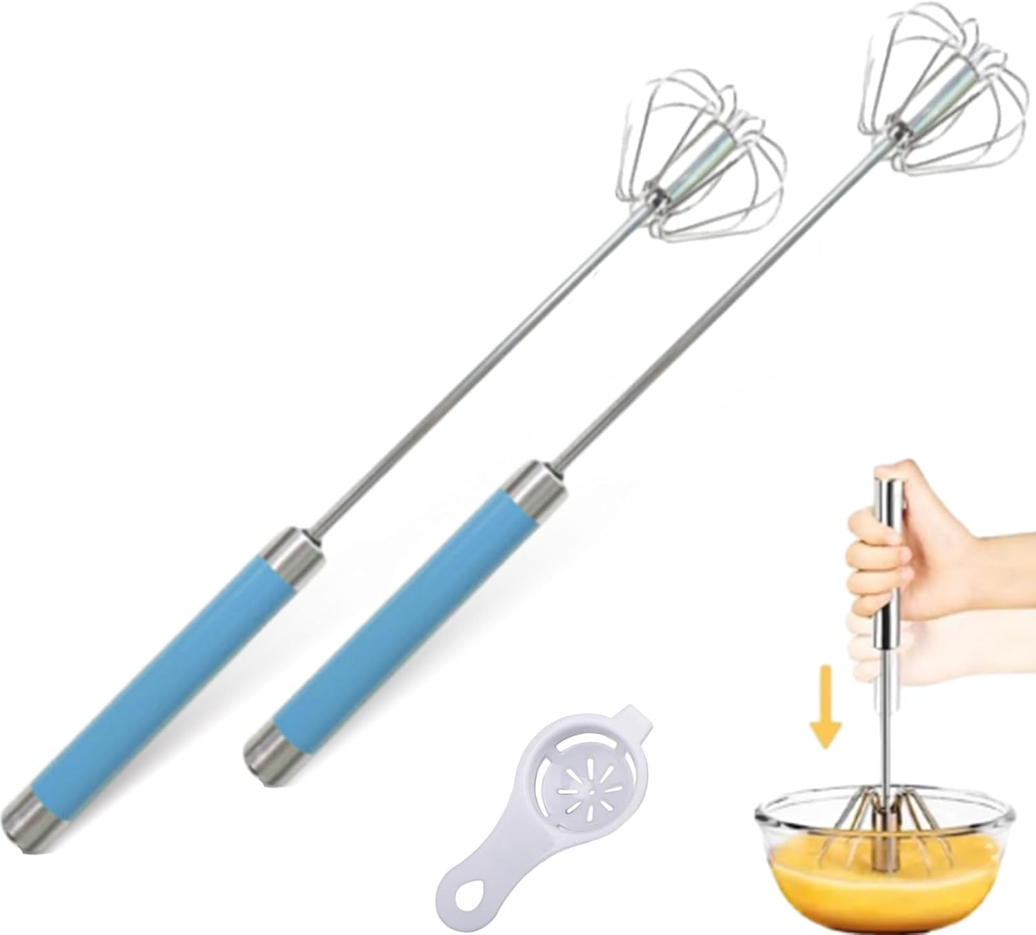 Easy Whisk - Easy Whisk Handheld Mixer, 10/12/14 Inch Semi Automatic ...