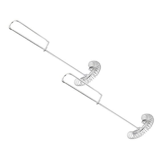 Easy Whisk Stainless Steel Hand Push Egg Beaters, 2-Piece Semi ...