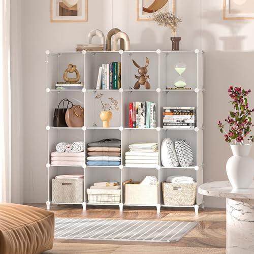 Easy to assemble 16 Cubby Storage Organizer, Closet Clothes Storage ...
