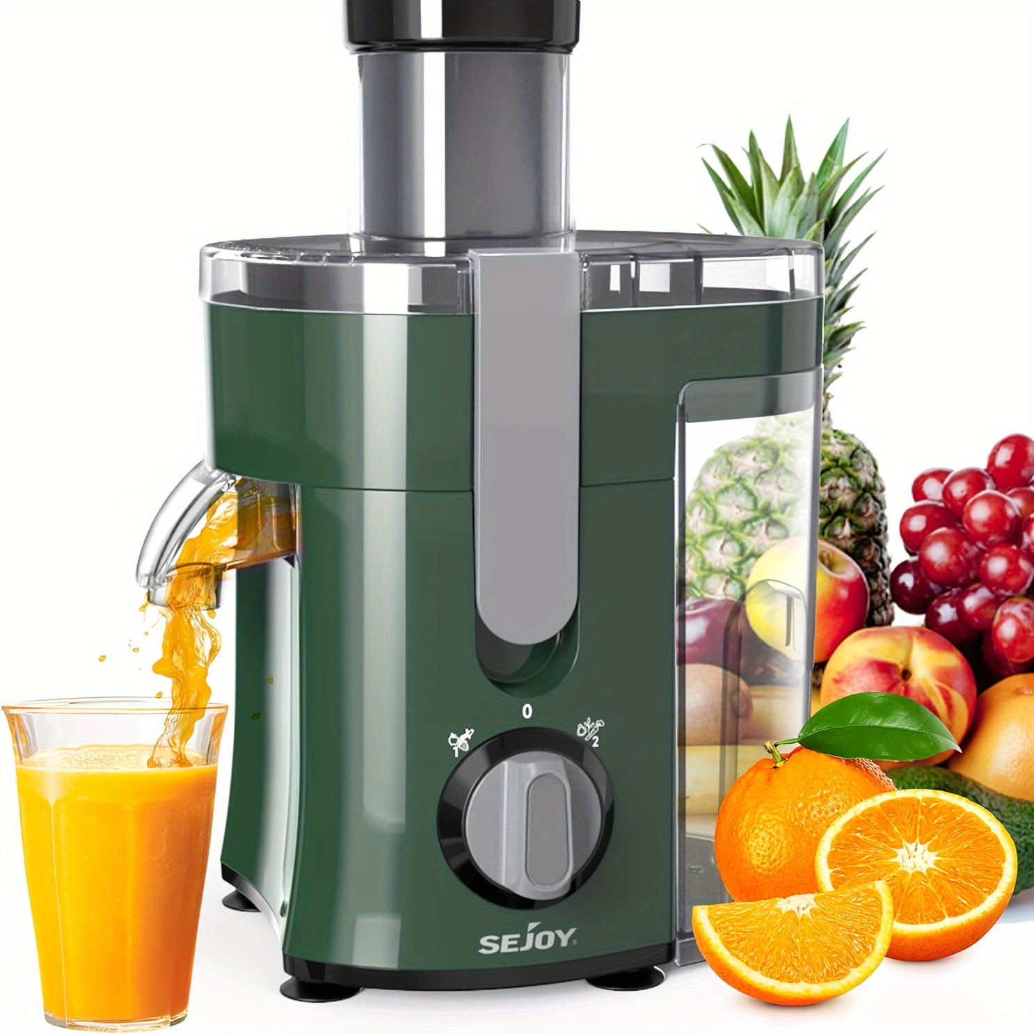 Easy-clean juicer, 2.8-inch wide mouth centrifugal juicer, quickly ...