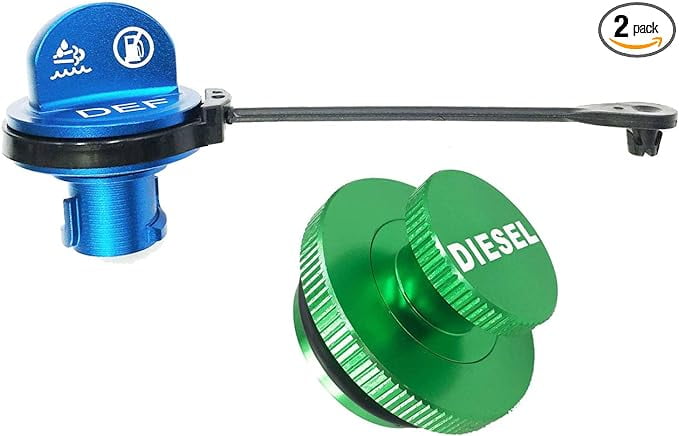 Easy to grip，Aluminum Diesel Fuel tank Cap for Dodge, （Hidden-Strong ...