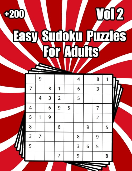 Easy sudoku puzzles for adults Vol 2: easy puzzles and brain games for ...