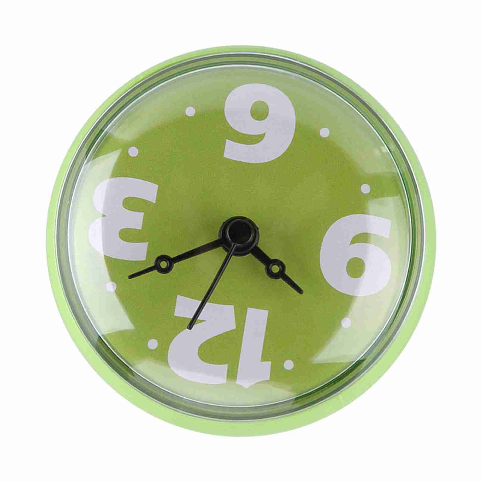 Easy,to,Attach Waterproof Clock, Perfect For Bathroom, Tile, Or Mirror ...