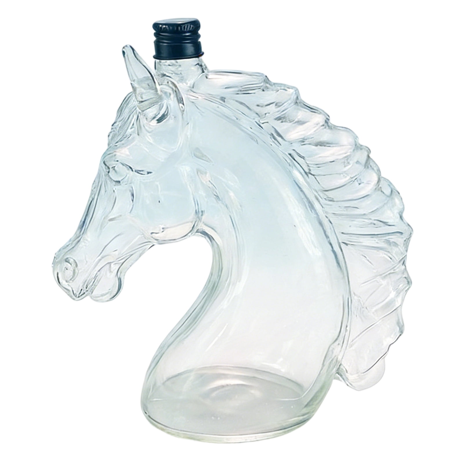 Easy to Clean Horse Head Shape Liquor Bottle Wine Bottle Borosilicate ...