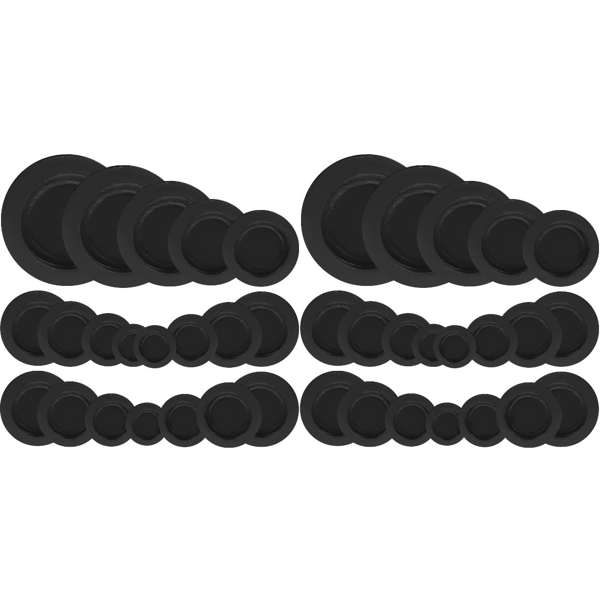 Easy to Clean Round Rubber Stopper Piggy Bank Plug Single Layer Steel ...