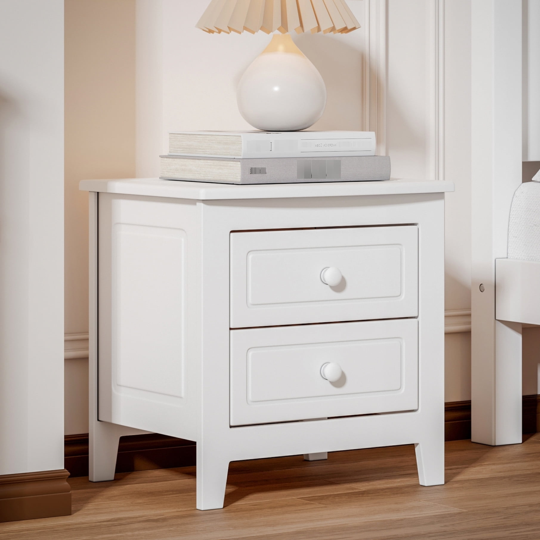 Easy-to-Follow Assembly & Long Service - 2-Drawer Bedside Table for ...