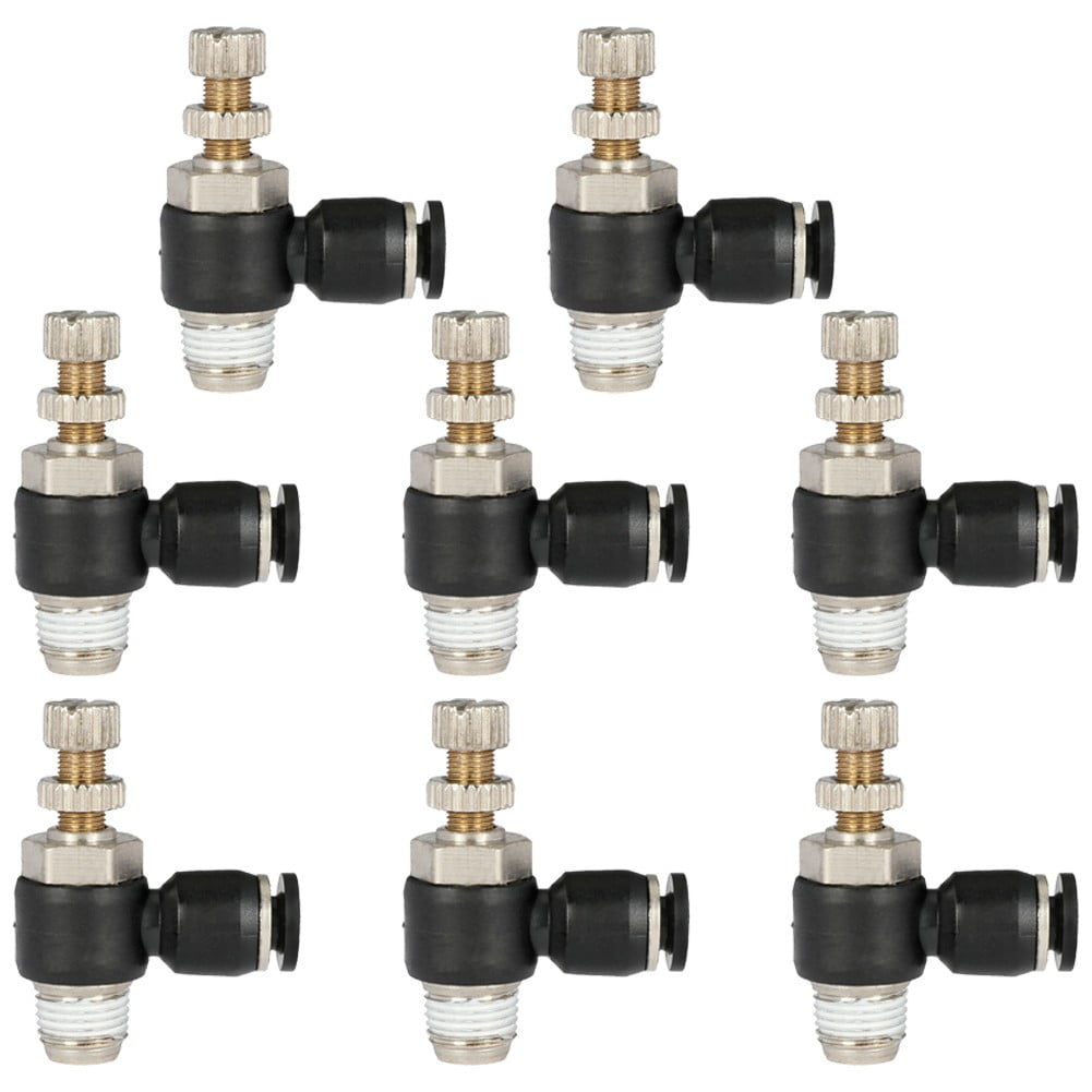 Easy to Install Pneumatic Push In Fitting with Air Flow Speed Control ...