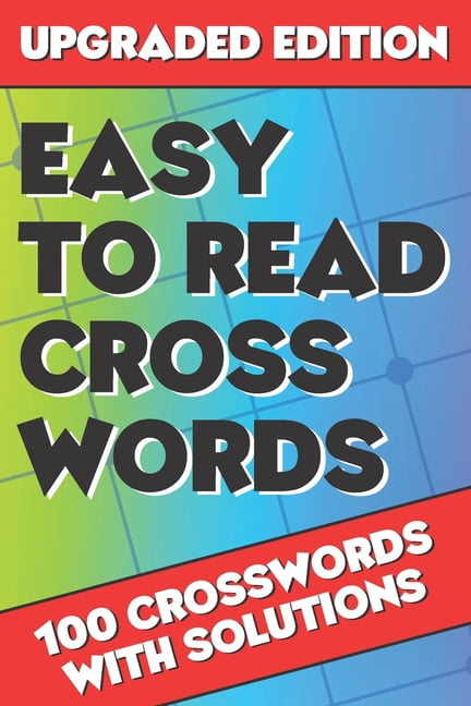 Easy to Read Crosswords: Crossword Puzzle Books for Adults, Crossword ...