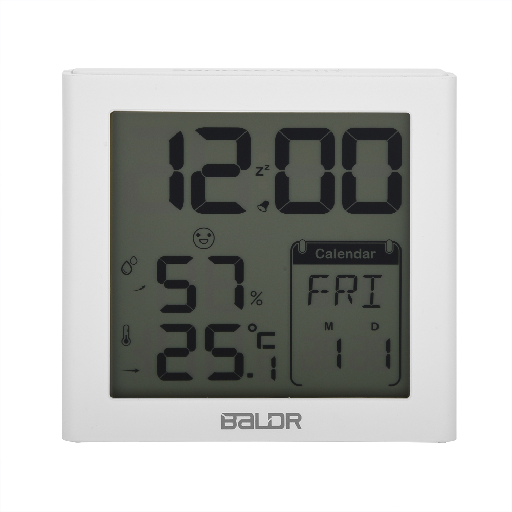 Easy to Read Temperature & Humidity Clock, Wireless Weather Station for ...
