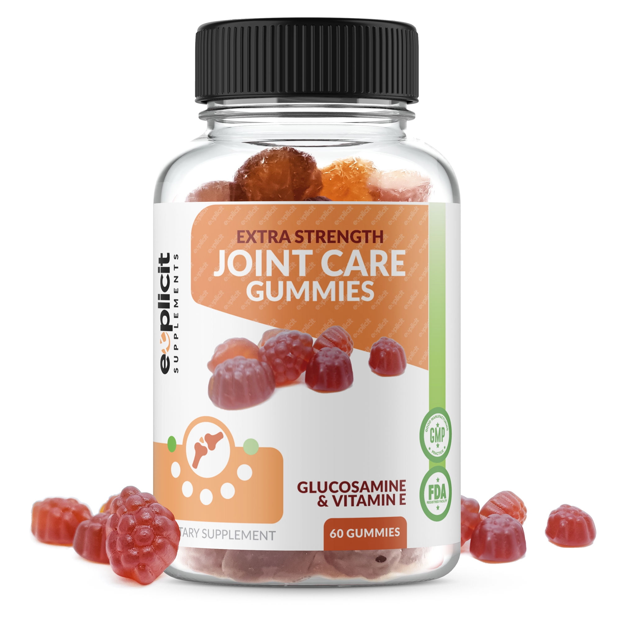 eXplicit Supplements Chewable Joint Care - Glucosamine & Vitamin E ...
