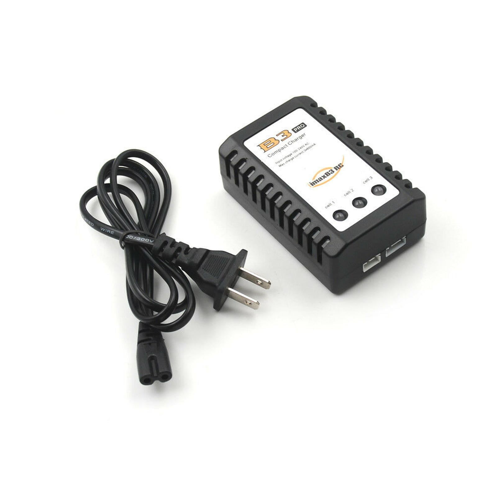 Easy-to-Use Compact Balance Charger for 2S/3S LiPo Wide AC Input, 850mA ...