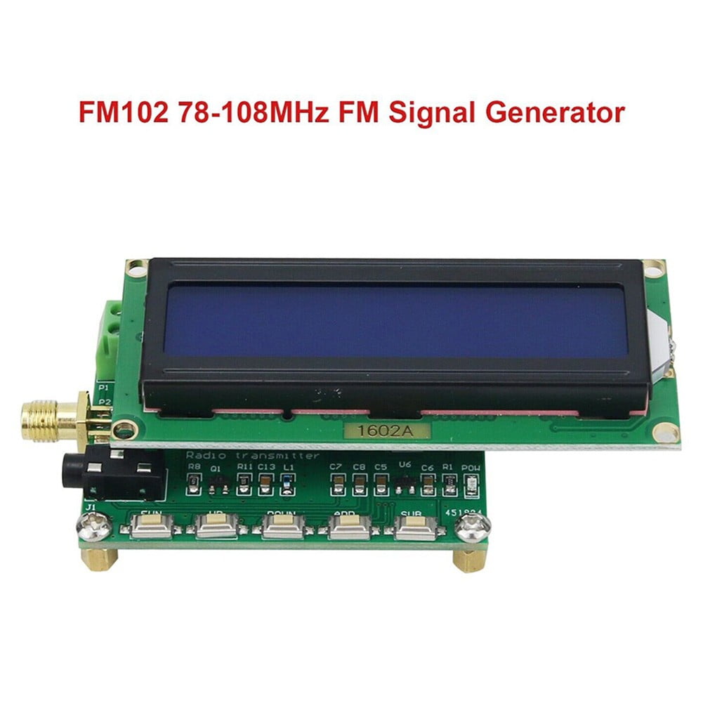 Easy to Use FM102 78108MHz FM Signal Generator Small FM Stereo Transmitter RF Signal Source for ...