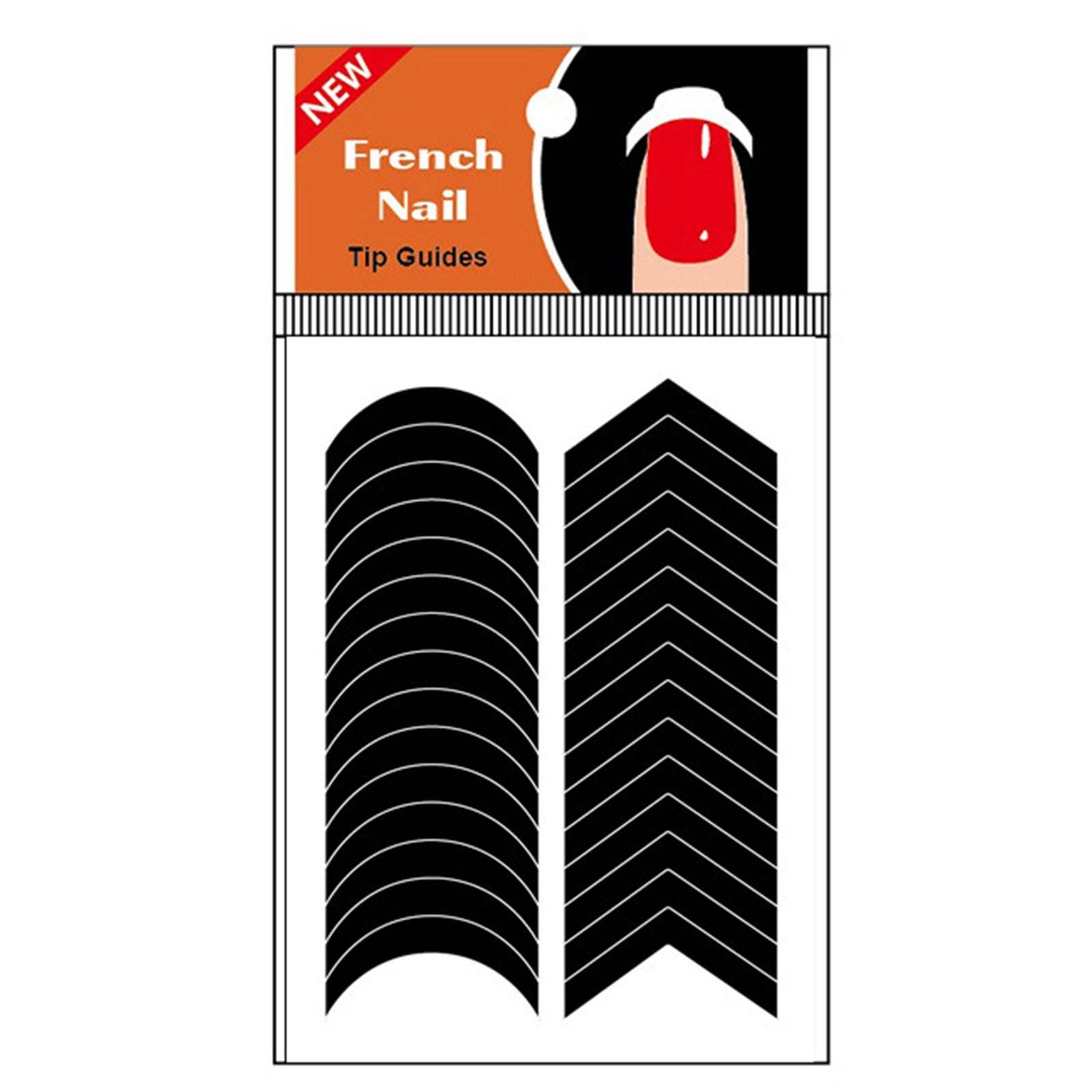 Easy to Use French Manicure Stickers Self-Adhesive Tips Guides for Art ...