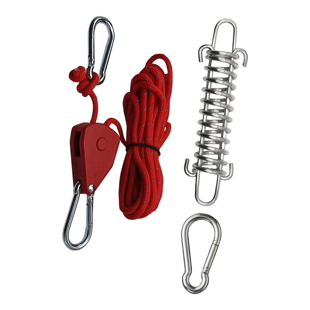 Easy to Use Guyline Pulley Set Fastening Rope with Spring Load ...