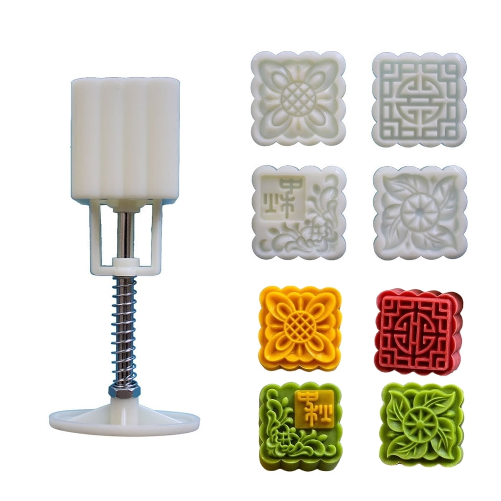 Easy to Use Mooncakes Molds Mooncakes Stamps Square Mungs Bean Cake ...