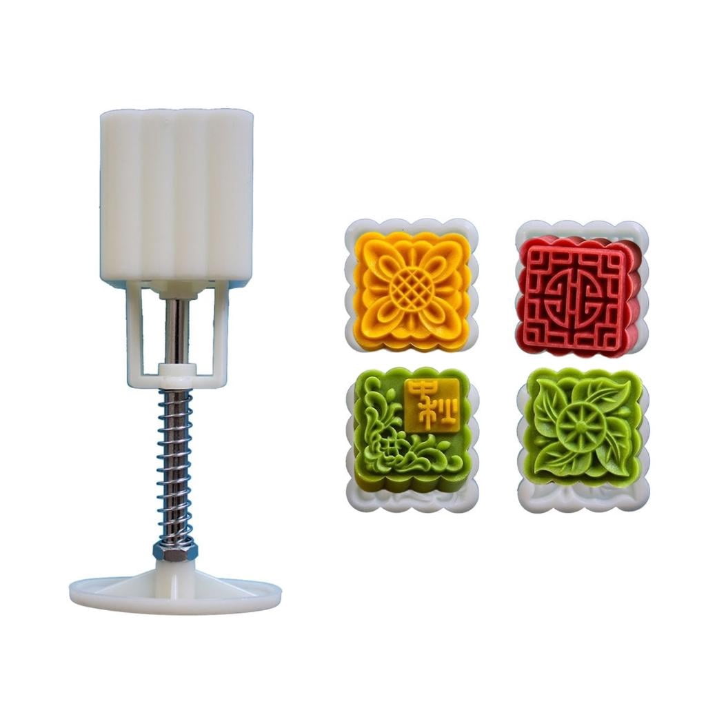 Easy to Square Pastrys Stamps Flower Shape Mungs Bean Cake ABS for ...