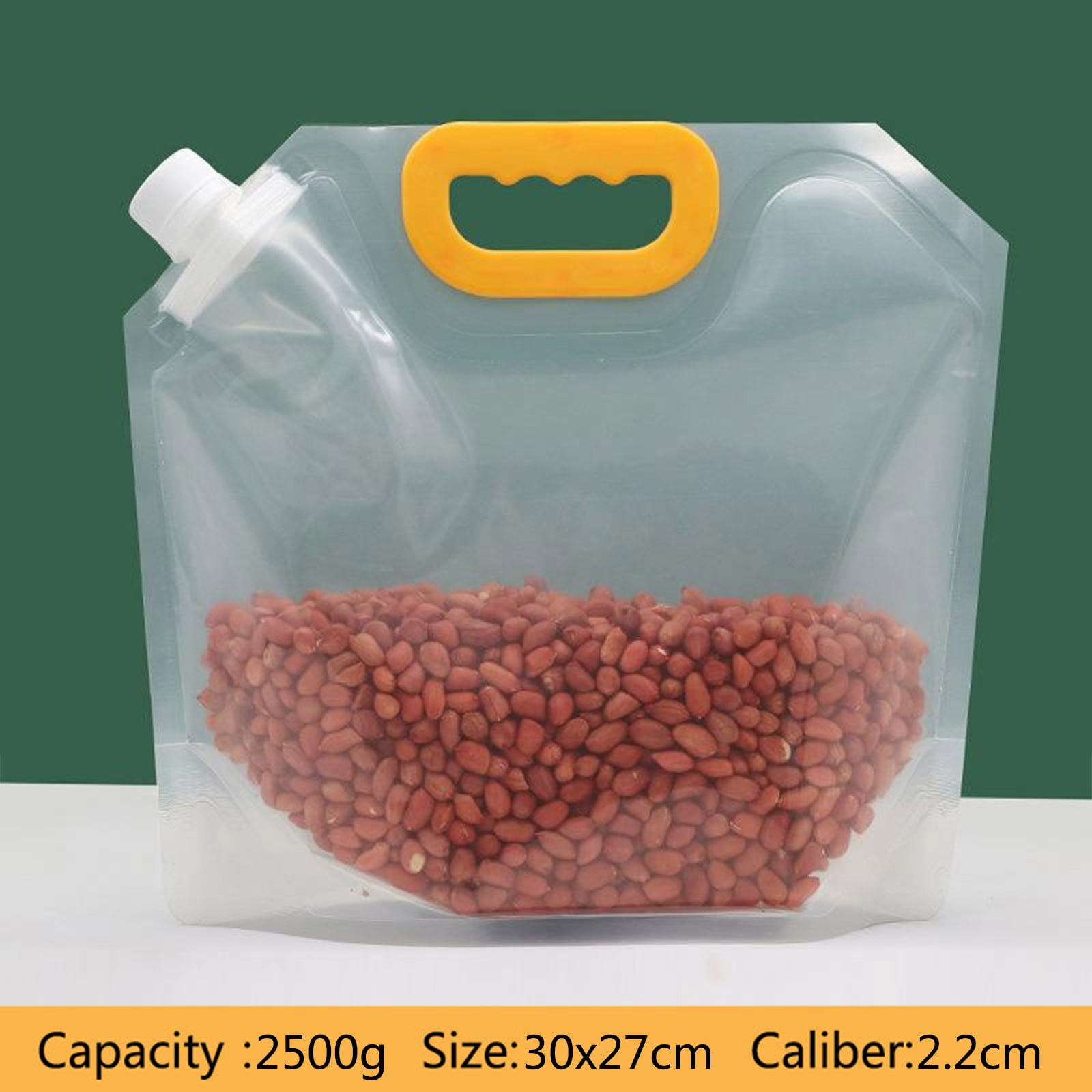 2024 Kitchen Grain Bag Transparent Self Standing Suction Mouth Bag ...