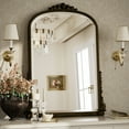 Easy4Home 33"x 24" Arched Decorative Mirror Wall-Mounted,Antique Bronze ...