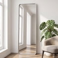 Easy4Home 60"x28"Deep Frame Rounded Rectangle Full Length Dressing ...