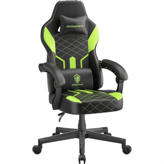 Easy4Home Gaming Chair with Sofa Spring Cushion, Ergonomic High Back Reclining PU Leather ...