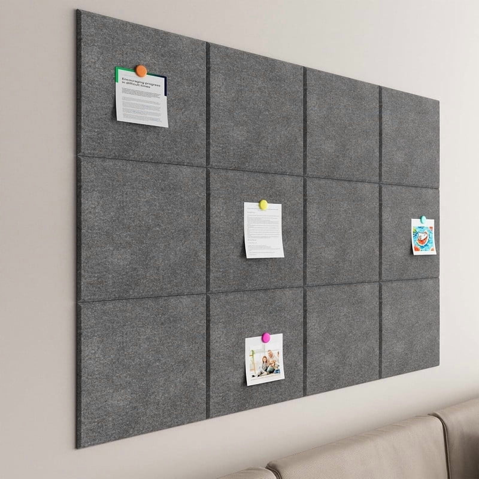 Easy4Home Large Cork Board for Wall 48"x36" Self Adhesive Bulletin Pin ...