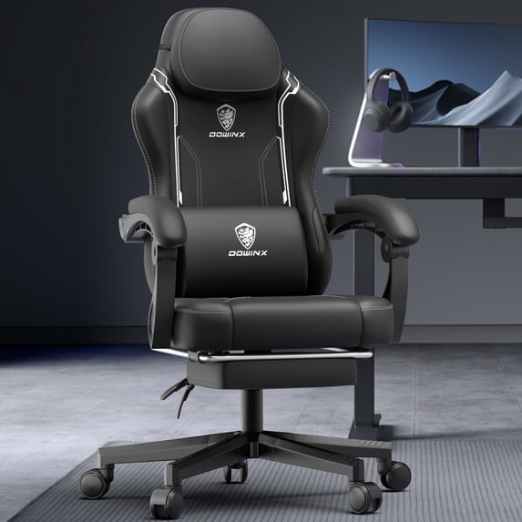Easy4Home Ergonomic Gaming Chair with Pocket Spring Cushion and Massage ...