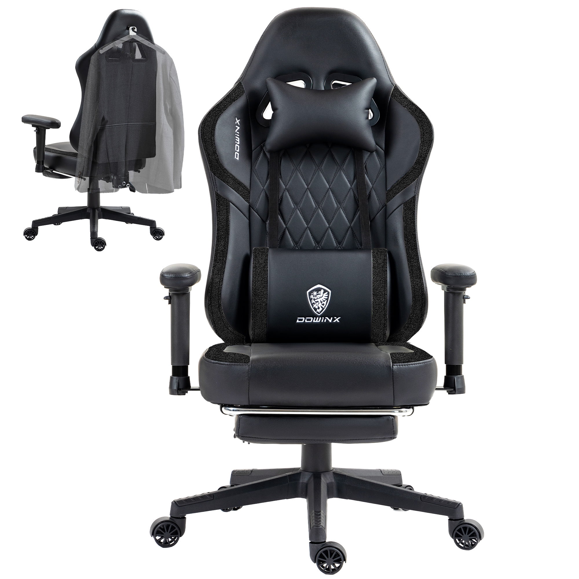 Easy4Home Massage Gaming Chair with Sofa Spring Cushion, Ergonomic ...