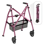 WalkMate 3 Wheel Rollator Walker for Slim Senior, 8'' Wheel Lightweight ...