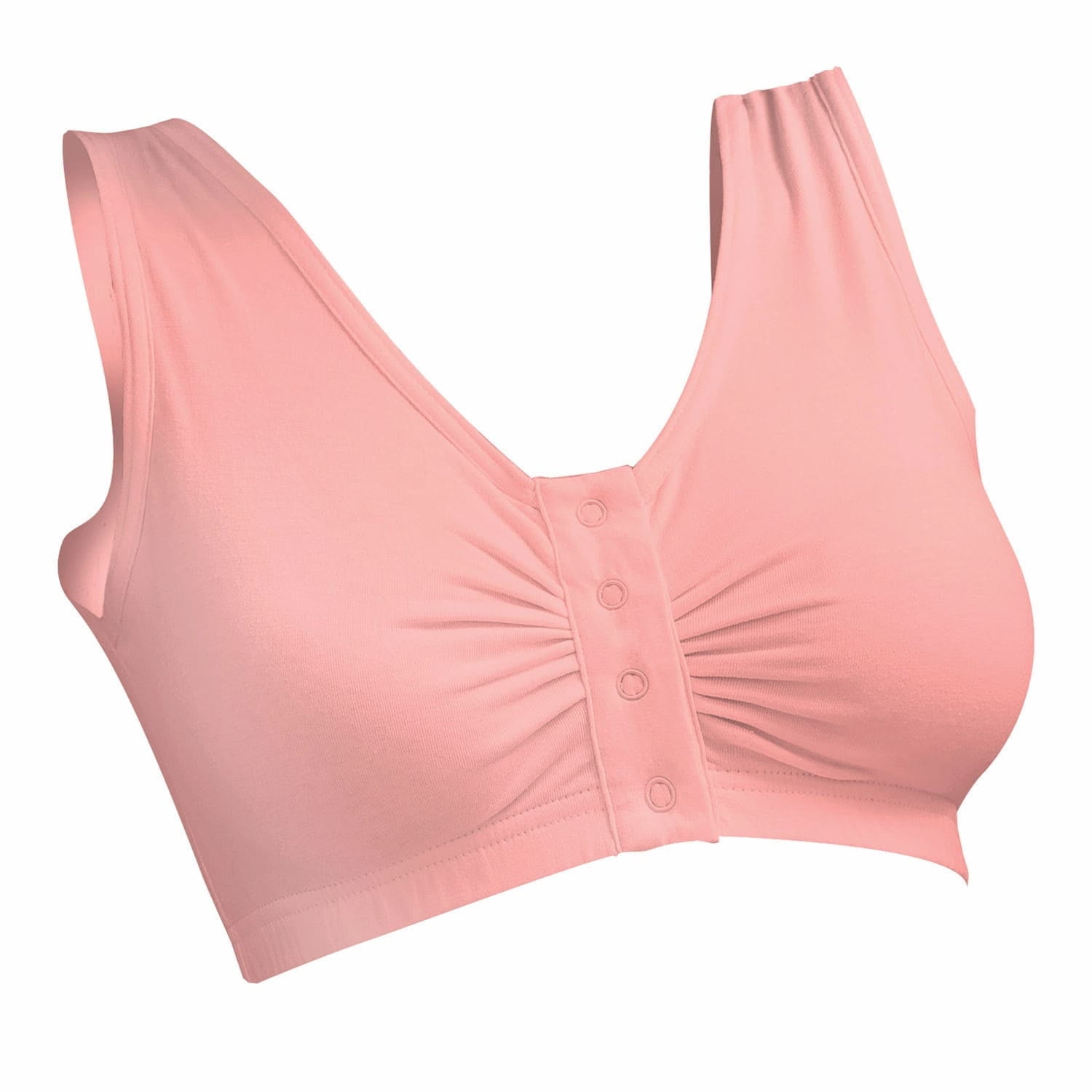 Collections Etc Women's Wide Shoulder Strap Seamless Easy-Close Snap ...