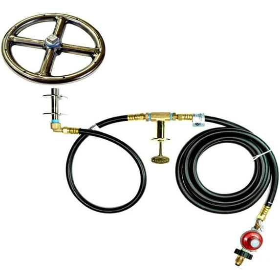 EasyFirePits Complete LP Deluxe Fire Pit Kit & Lifetime Warranted 316 ...