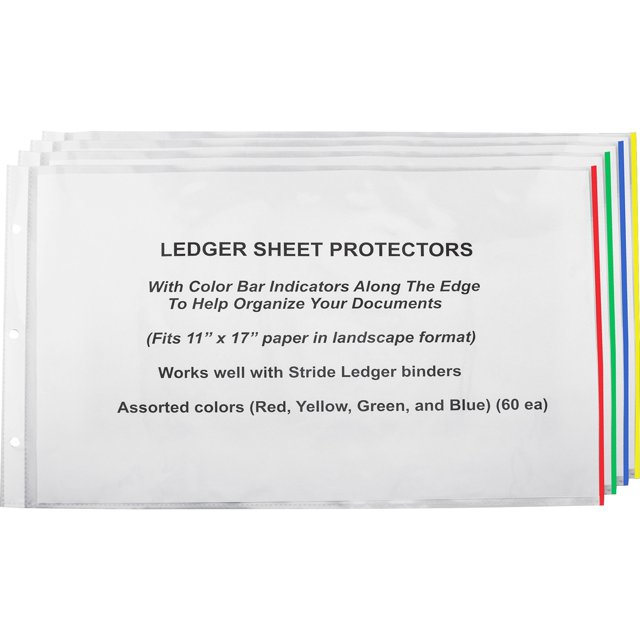 EasyFit, STW61400, Semi-clear Landscape Sheet Protectors, 60 / Box ...