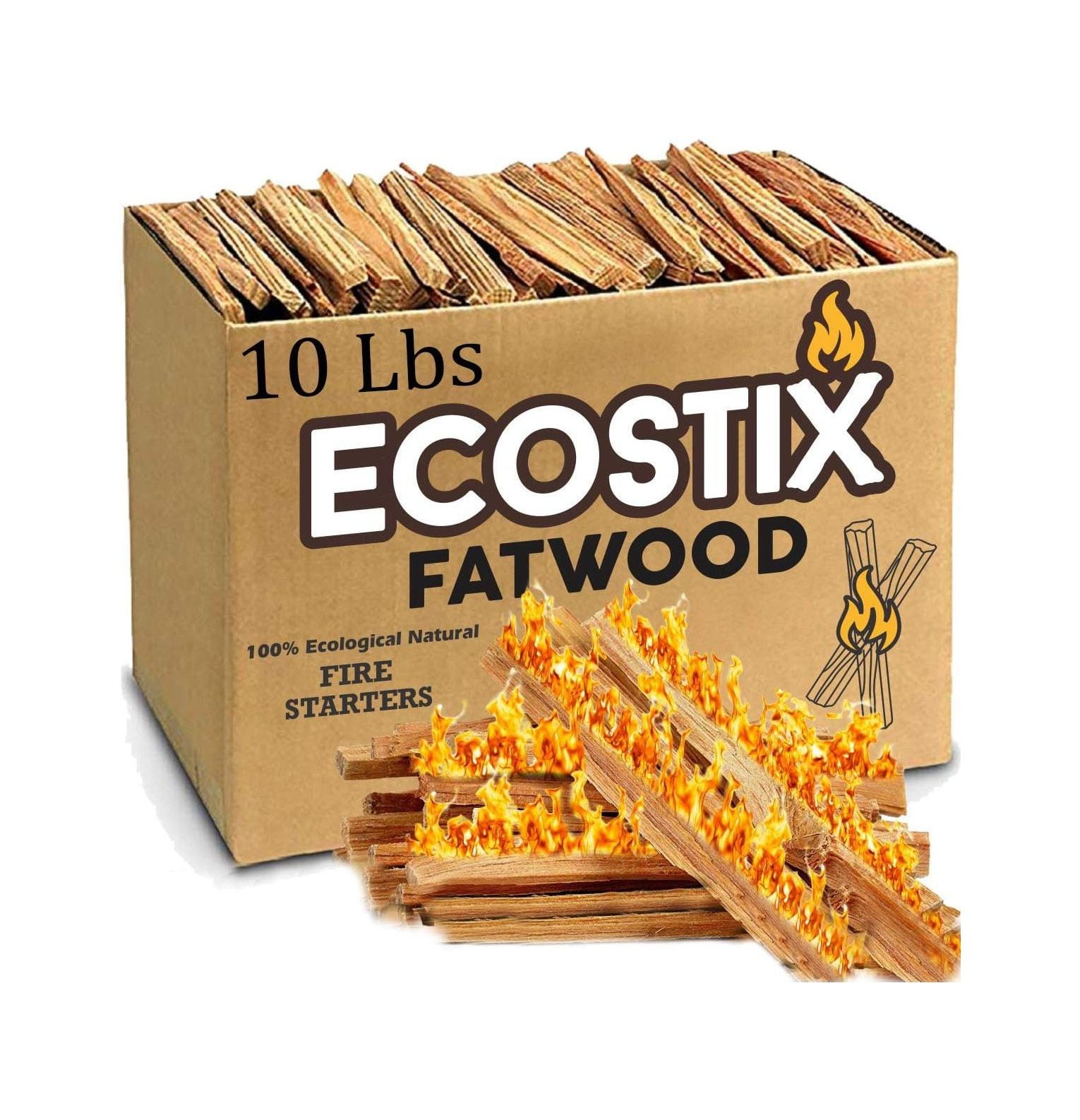 EasyGo Product Approx. 120 Eco-Stix Fatwood Starter Kindling Firewood ...